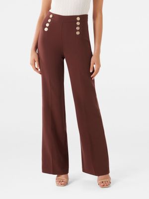 Buy Forever New Sara Button Up Slim Flare Pant Online