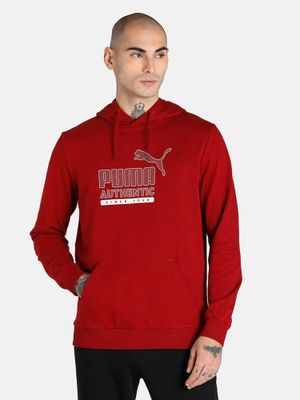 Puma Hoodies : Buy Puma Graphic Mens Red Hoodie Online | Nykaa Fashion