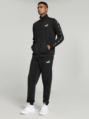 Buy Puma Tape Poly Men Solid Black Tracksuits (Set of 2) Online