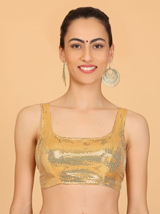 gold sequins blouse