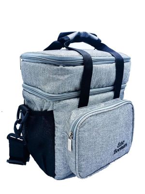 Buy Echo Boomers Grey Colour Solid Textured Large Insulated Tiffin ...