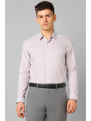Louis Philippe Formal Shirts : Buy Louis Philippe Men Pink Slim Fit ...