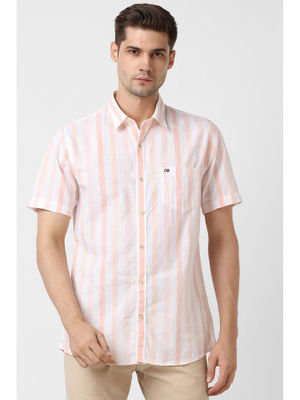 Buy Peter England Men White Slim Fit Casual Shirts Online