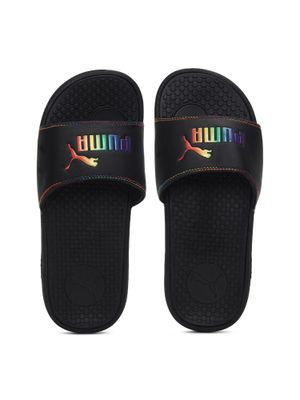 Puma Sliders : Buy Puma Cool Cat Rainbow Hues Men Black Sliders (UK 10 ...