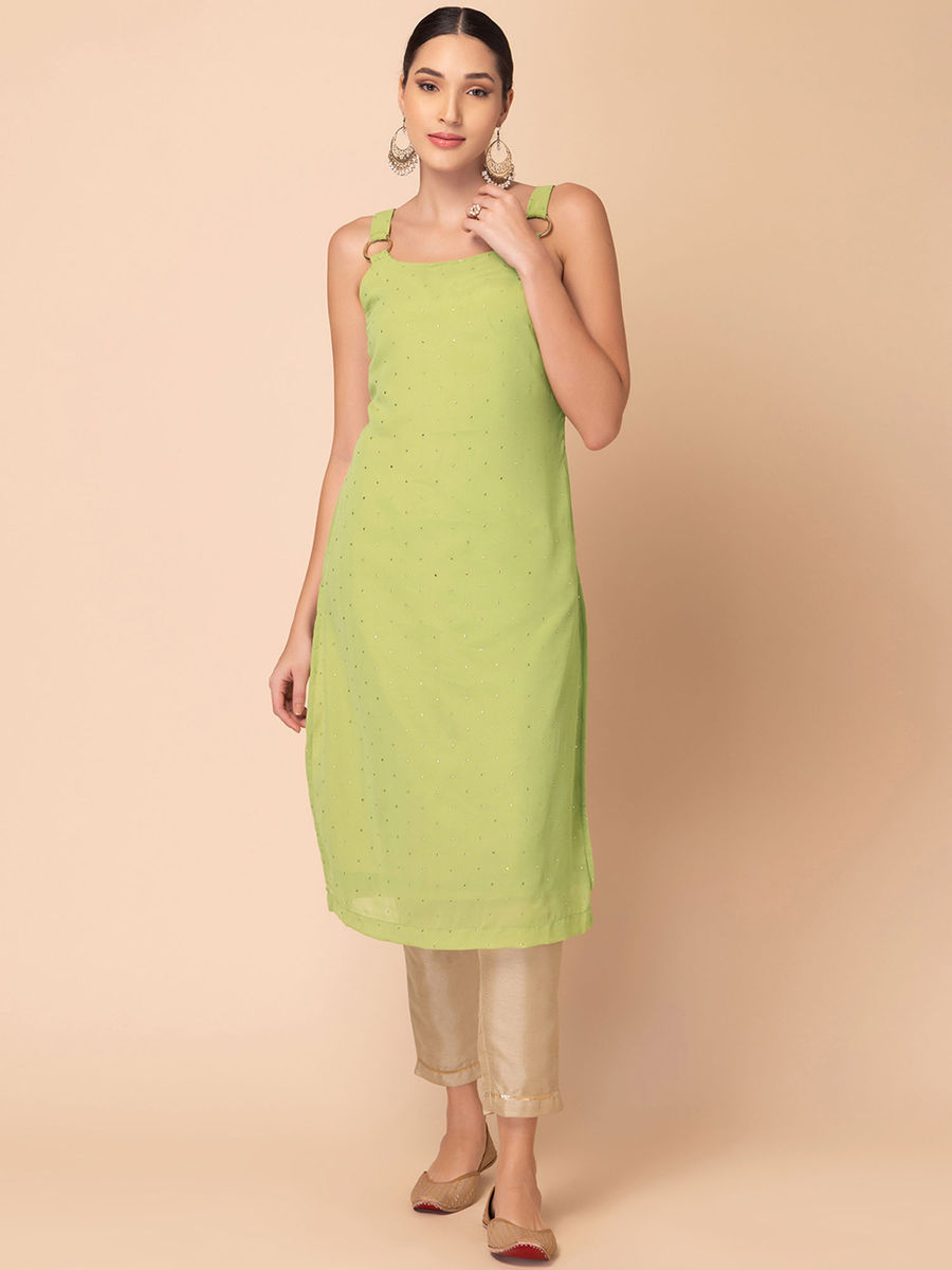 Buy Stylish Shoulder Strap Kurtis Collection At Best Prices Online