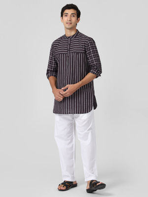 Fabindia jackets_men_westernwear : Buy Fabindia Cotton Checks Slim Fit ...