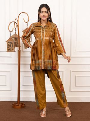 Buy Kidar Tina Brown Co-Ord Set (S) Online