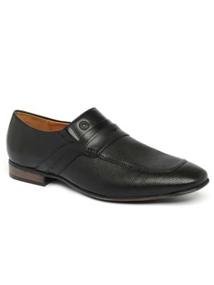 Buy Ruosh Mens Footwear Work Slip On Formal Black Online