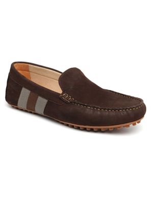 Buy Ruosh Mens Footwear Drivers Slip On Brown Online
