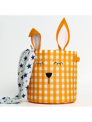 Buy Kiyo Miyo Orange Rabbit Round Storage Bin Online