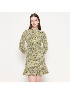 Buy Madame Women Print Citrus Dress (S) Online