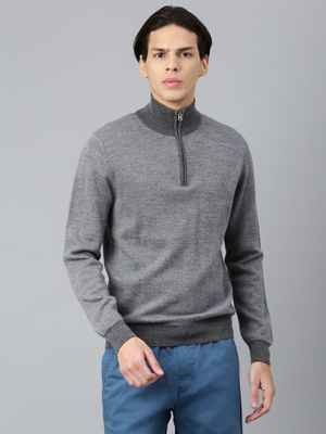 Buy WOODS Woven Sweater Grey Online