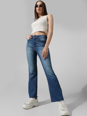 Buy ONLY Flared High Waist Jeans Online
