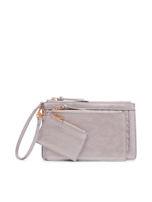 Buy Anne Klein Silver Pouch (Set Of 3) Online