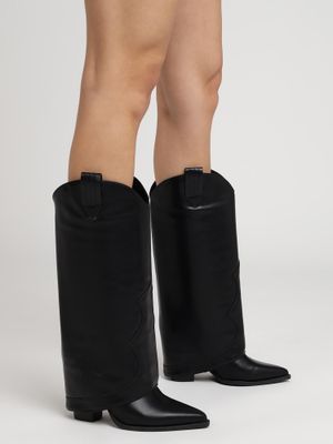 Buy Truffle Collection Black Solid Boots (UK 3) Online
