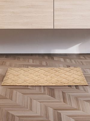 Buy At Home by Nilkamal Diamond Polyester 45 x 130 cm Runner (Beige) Online