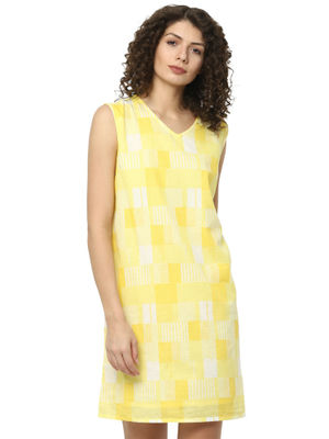 Buy Allen Solly Yellow Dress Online