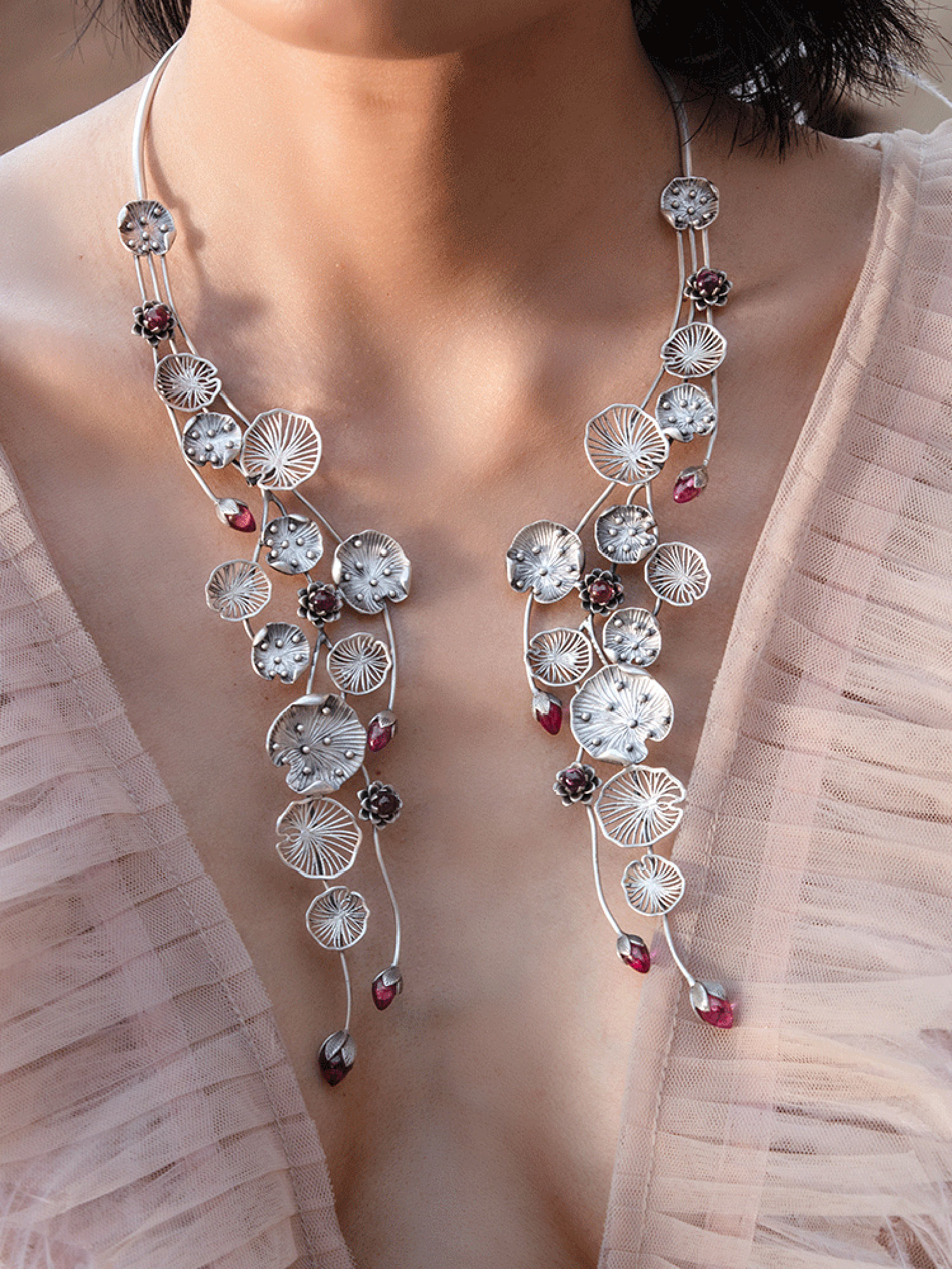 Buy Shaya by CaratLane Sterling Silver Oxidised Rise Above Discrimination Necklace Online
