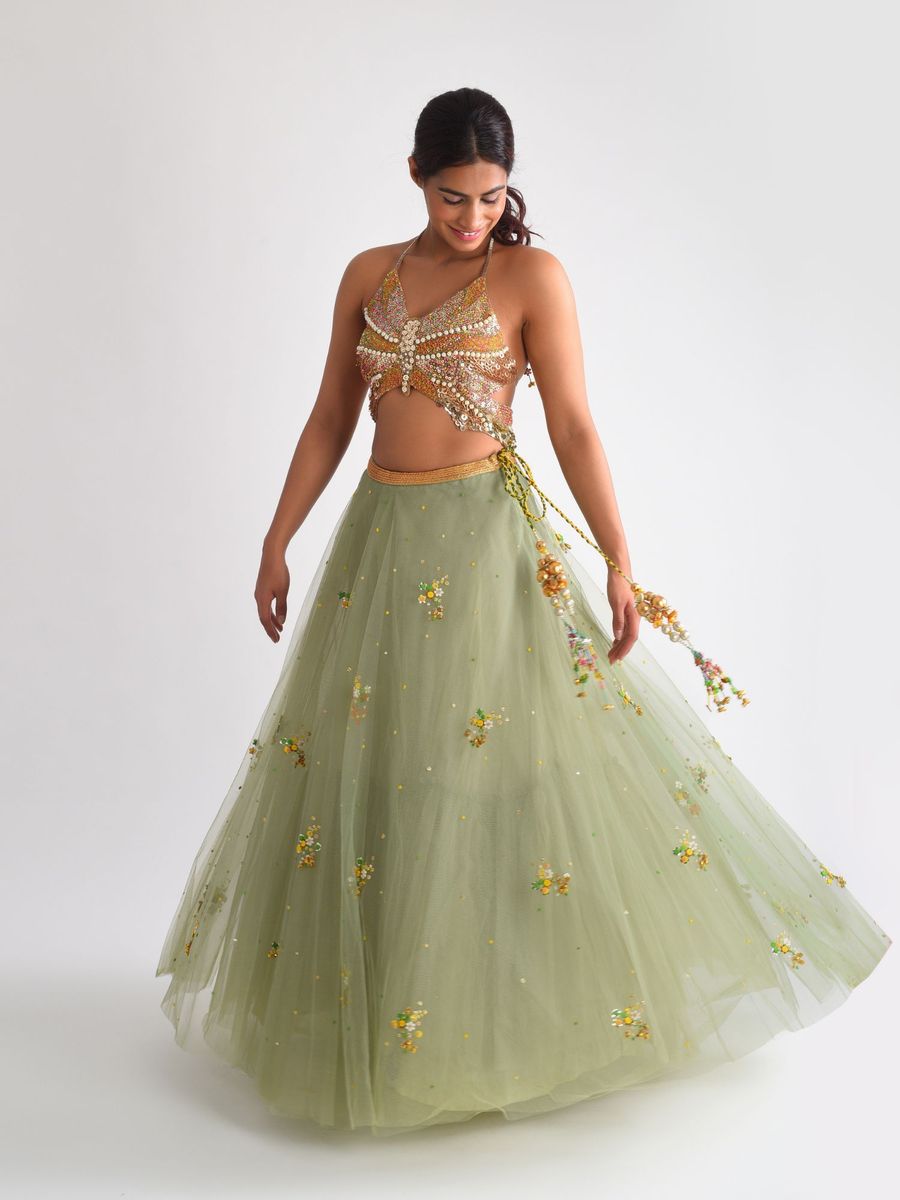Buy Stylish Halter Neck Lehenga Choli Collection At Best Prices Online