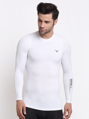 Buy INVINCIBLE White Mens Ghost Compression T-Shirt Online