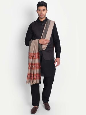 Buy Zamour Kull Weave Himachal Woolen Shawl For Men Online