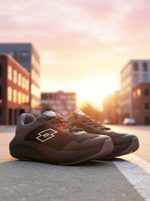 Buy LOTTO Energex Black Running Shoes For Men (6) Online