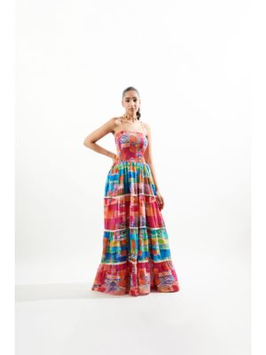 Buy CINCIN Fashion Rogan Dress Multi-Color Online