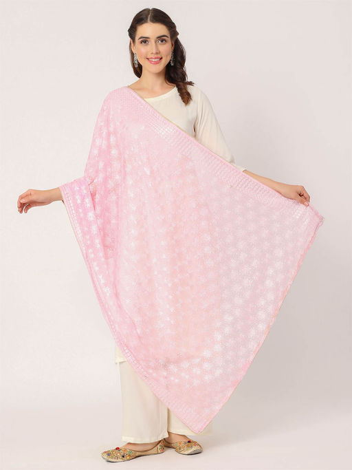 Buy Stylish Pink Chiffon Dupatta Collection At Best Prices Online