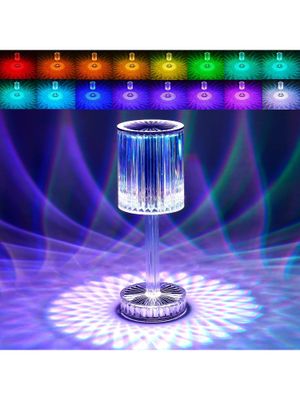 Buy Awestuffs Crystal Lamp Shade 16 Color Changing RGB Night Light ...