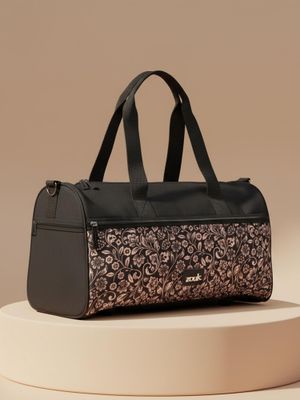 Buy Zouk Flo Motif Duffle Bag with Detachable Strap Online