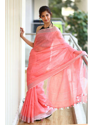 Very Much Indian Handloom Sarees : Buy Very Much Indian Pure Linen ...