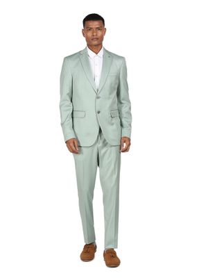 Arrow Suits : Buy Arrow Men Light Green Tailored Regular Fit Solid ...