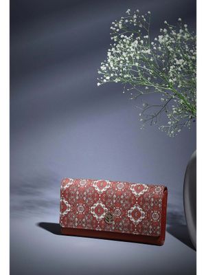 Buy Biba Rust Printed Wallet Online