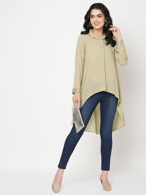 Buy Stylish Long Georgette Tops Collection At Best Prices Online