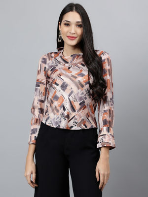 Buy Latin Quarters Women Multi-color Printed Top Online
