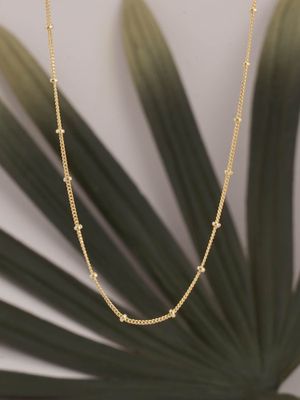 Buy Palmonas 925 Sterling Silver Gold Bead Chain Online
