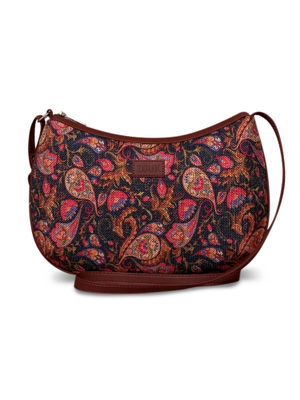 Buy Zouk Womens Paisley Print Structured Shoulder Bag Online