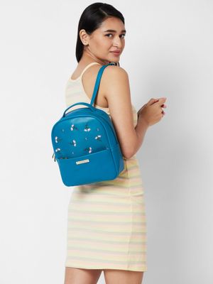 Buy Caprese Dara Backpack Blue Online