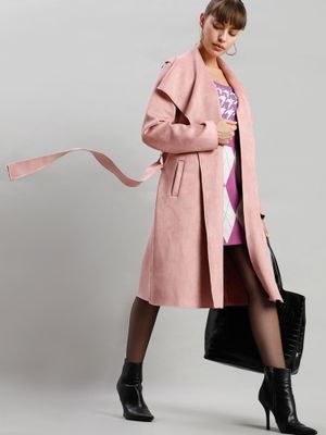 Buy VERO MODA Pink Wrap Suede Jacket (Set of 2) Online