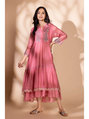 Buy Karuna Khaitan Women Pink Hana Dress Online