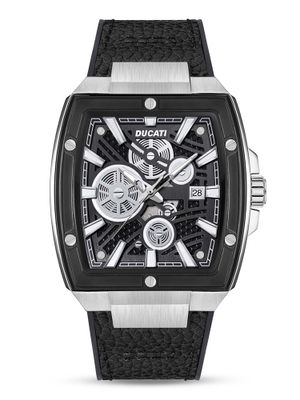 Buy Ducati Automated Quartz Analog Watch with Black Textured Leather ...