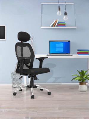 Buy Savya Home Apollo High Back Office Chair with Adjustable Arms (2D ...
