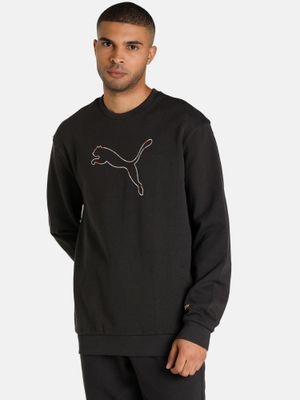 Buy Puma Better Crew Fl Men Black Sweatshirt Online