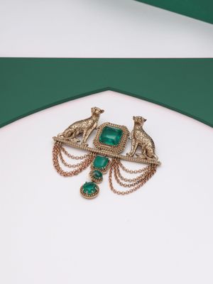 Buy Cosa Nostraa Shaandaar Cheetah Brooch Online