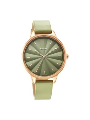 Buy Titan 2648Wl06 Green Dial Analog Watch For Women Online