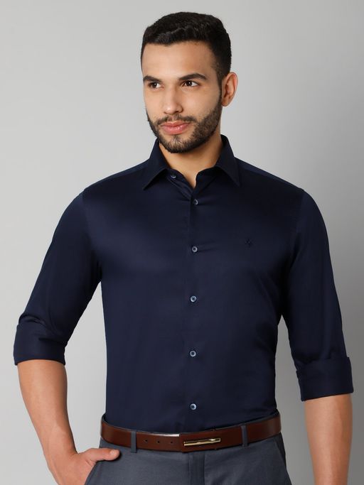 Buy Stylish Navy Blue Formal Shirts For Men Collection At Best Prices ...