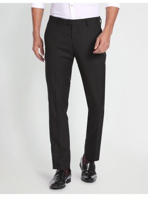 Arrow Formal Trousers : Buy Arrow Tailored Regular Fit Solid Formal ...
