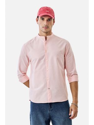 Buy Snitch Pink Solid Regular Shirt (XS) Online