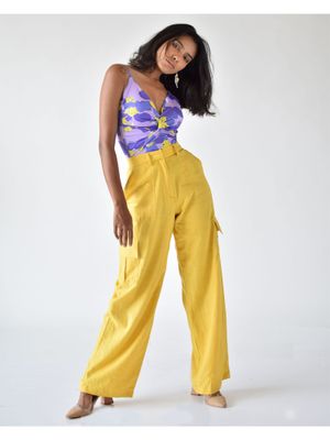 Buy The Missy Co. Charlie Yellow Pants Online