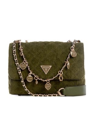 Buy Guess Olive Quilted Giully Crossbody Bag Online